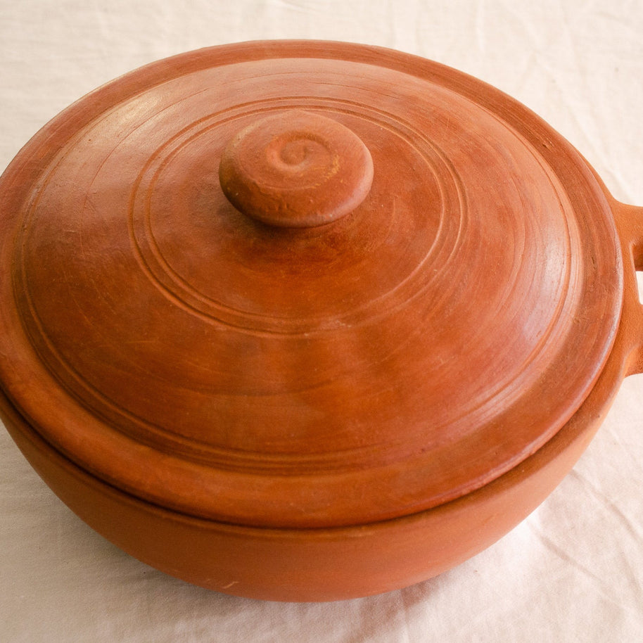 Handmade Terracotta cookware, Clay Pot for cooking with Lid – The ...
